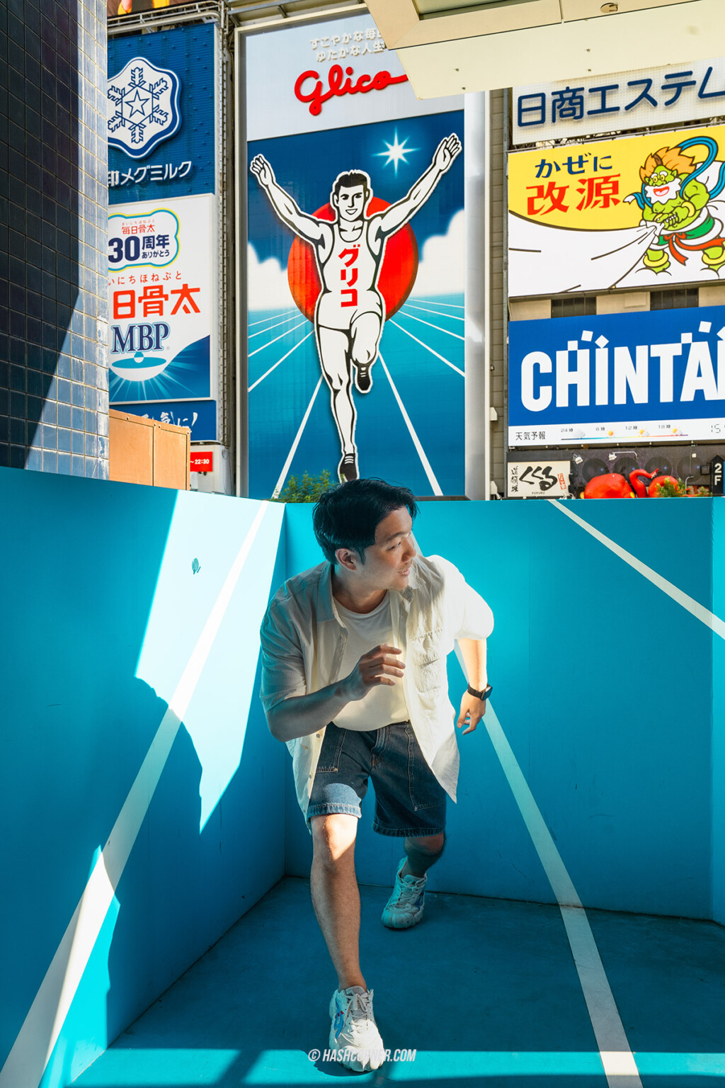 รีวิว ป้ายกูลิโกะ (Glico Running Man) x โอซาก้า ปักหมุดแลนด์มาร์ค ...